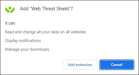 Installing the Webroot Web Threat Shield Chrome Extension