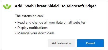 Installing the Webroot Web Threat Shield Edge Addon
