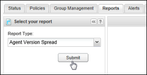 WSABEP Viewing the Agent Version Spread