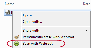 SecureAnywhere Changing scan settings