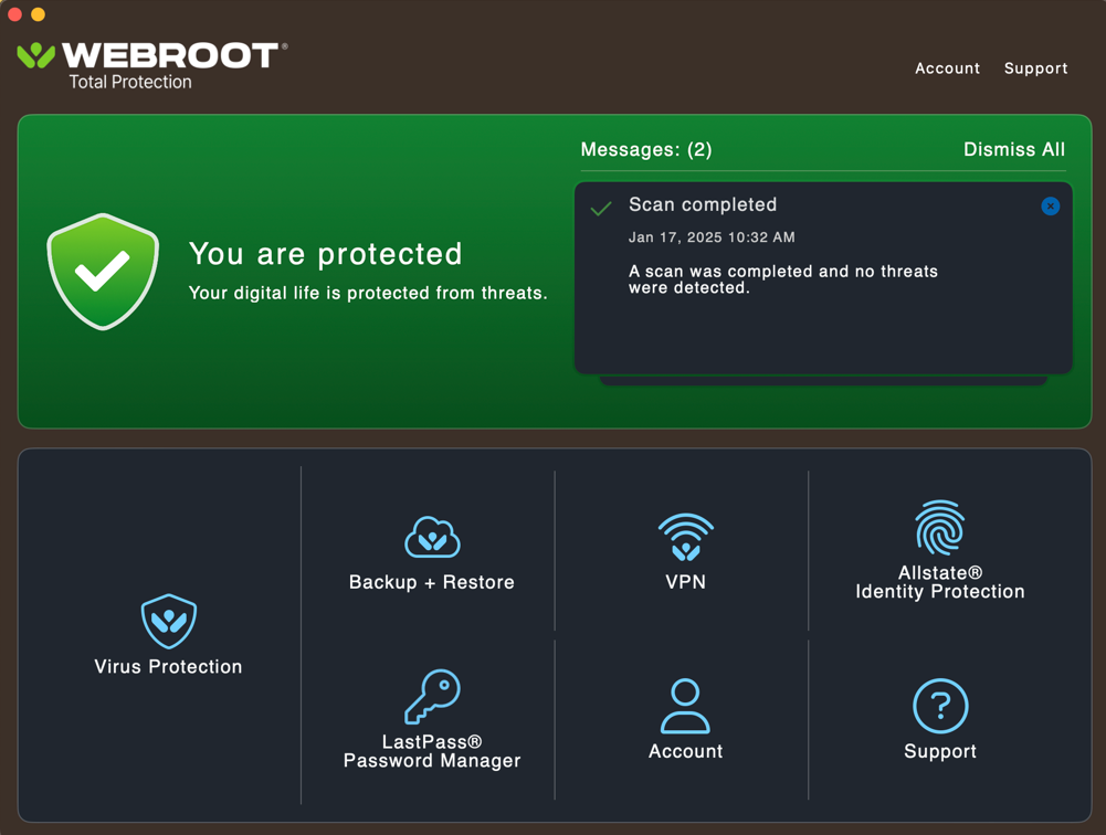 Installing Webroot Total Protection
